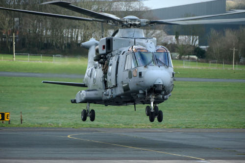 Haverfordwest Airport staff get hands-on with Royal Navy Merlin ...